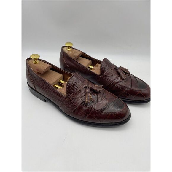 Stacy Adams | Shoes | Mens Stacy Adams Brown Genuine Snake Tassel ...